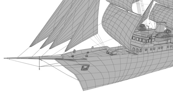 3D clipper sailing ship - TurboSquid 1428571