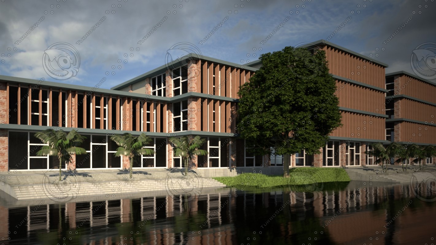 3D office building design - TurboSquid 1428860