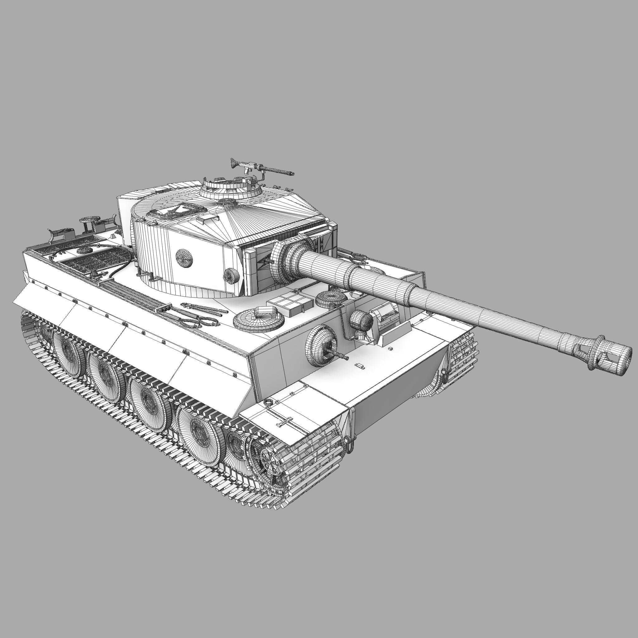 3D world war tiger 1 model - TurboSquid 1425735