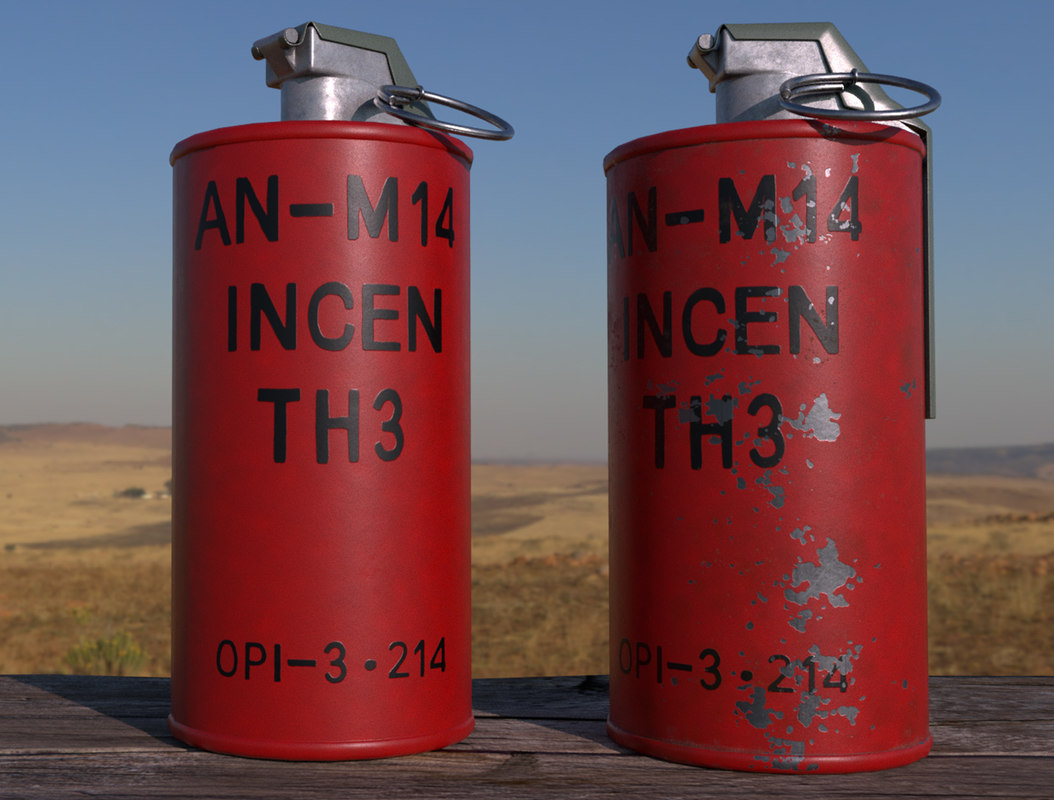An-m14 th3 grenade 3D model - TurboSquid 1429002