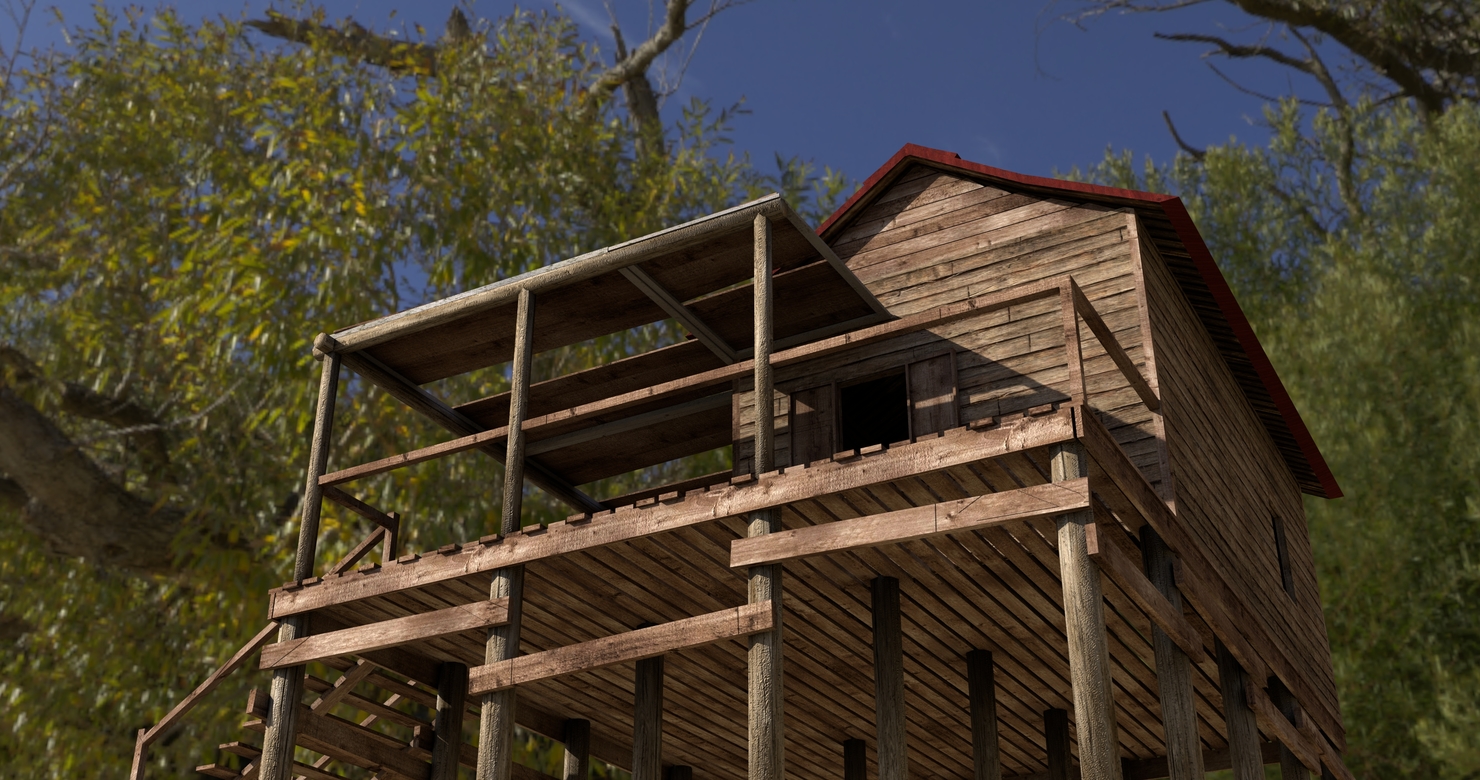 Wooden shack 3D - TurboSquid 1429127