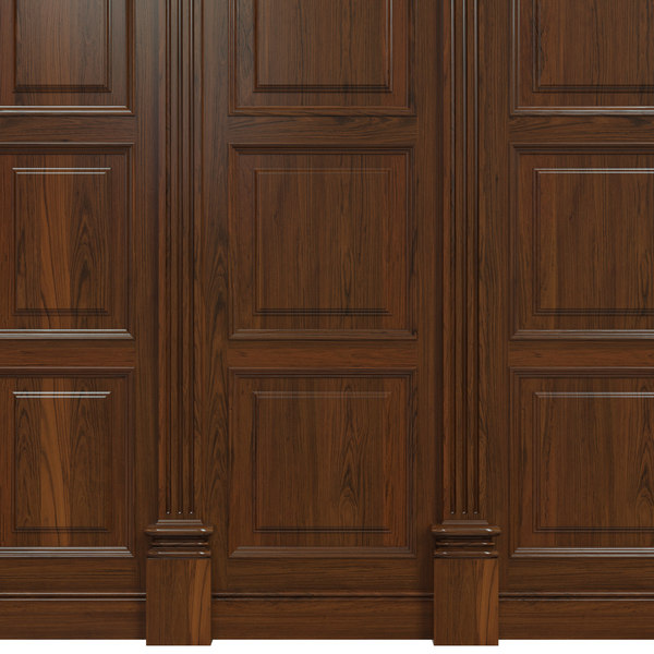 Wood panels wall 3D model - TurboSquid 1429179