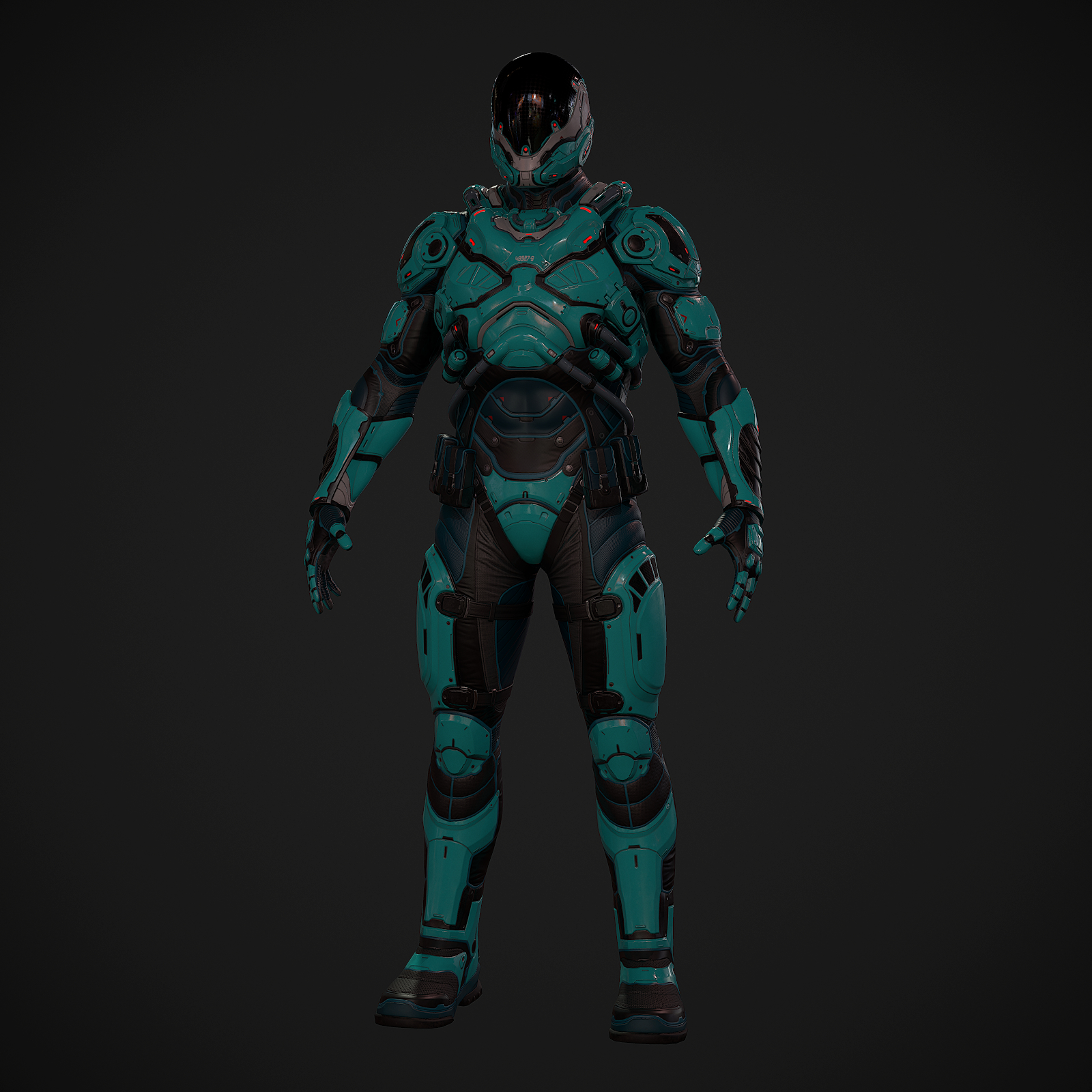 Futuristic soldier 3D model - TurboSquid 1429255