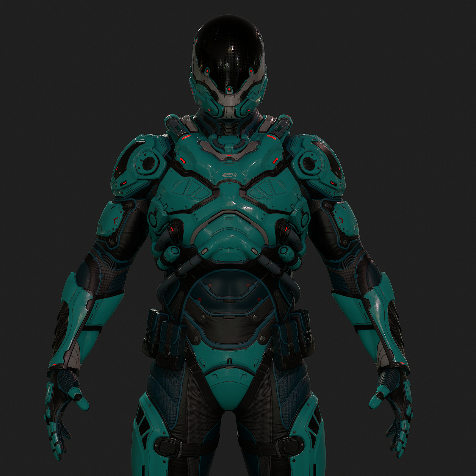 Futuristic soldier 3D model - TurboSquid 1429255