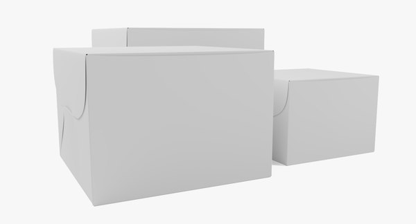 3D cake box - TurboSquid 1400830