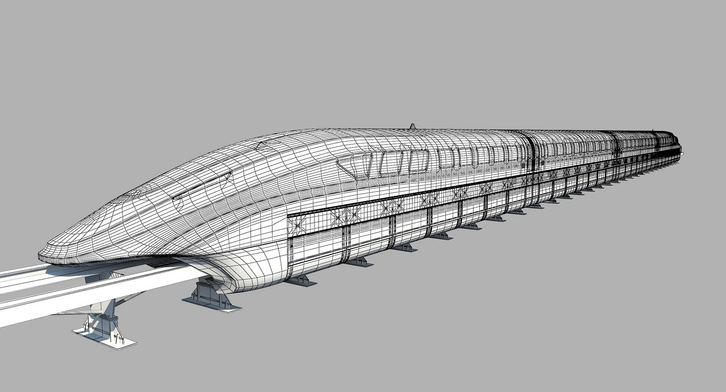 Shanghai maglev train model - TurboSquid 1429472