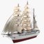 rate hms leopard warship 3d model