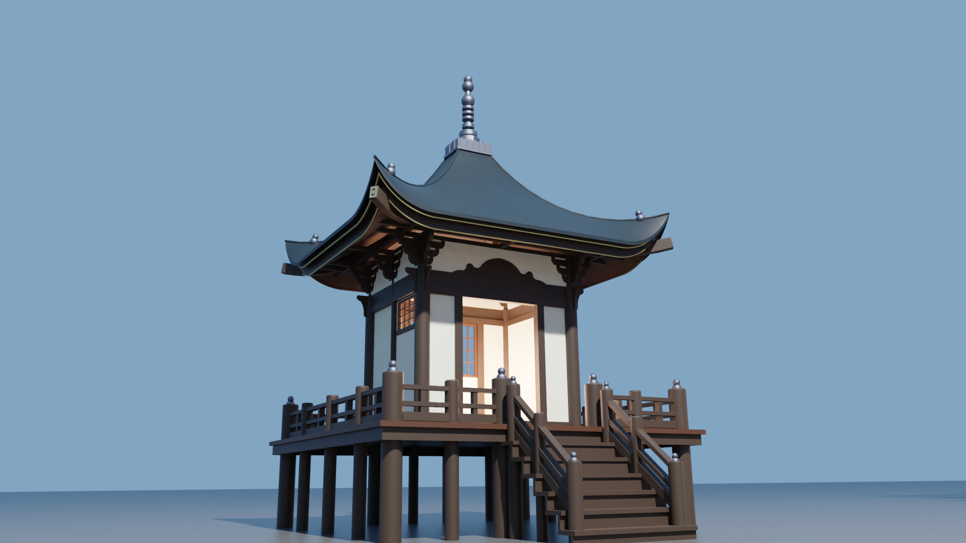 3D model set japanese temples - TurboSquid 1233128