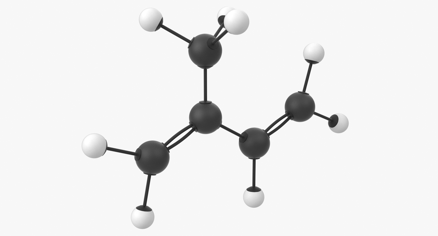 Molécula de borracha de isopreno Modelo 3D - TurboSquid 1429732