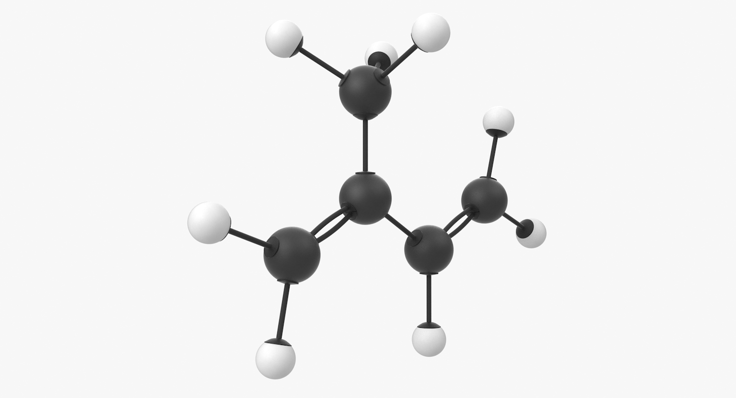 3D rubber isoprene molecule - TurboSquid 1429732