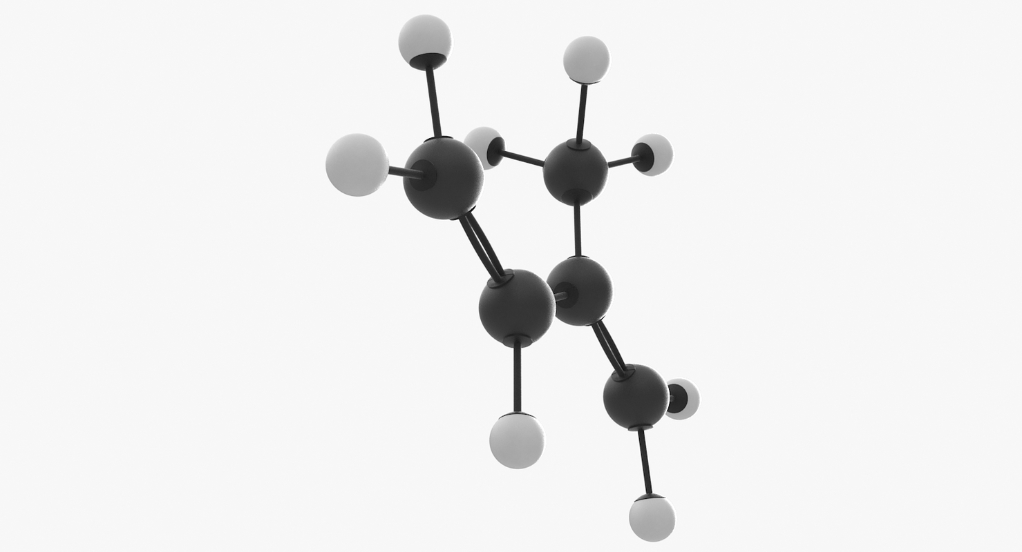 3D rubber isoprene molecule - TurboSquid 1429732