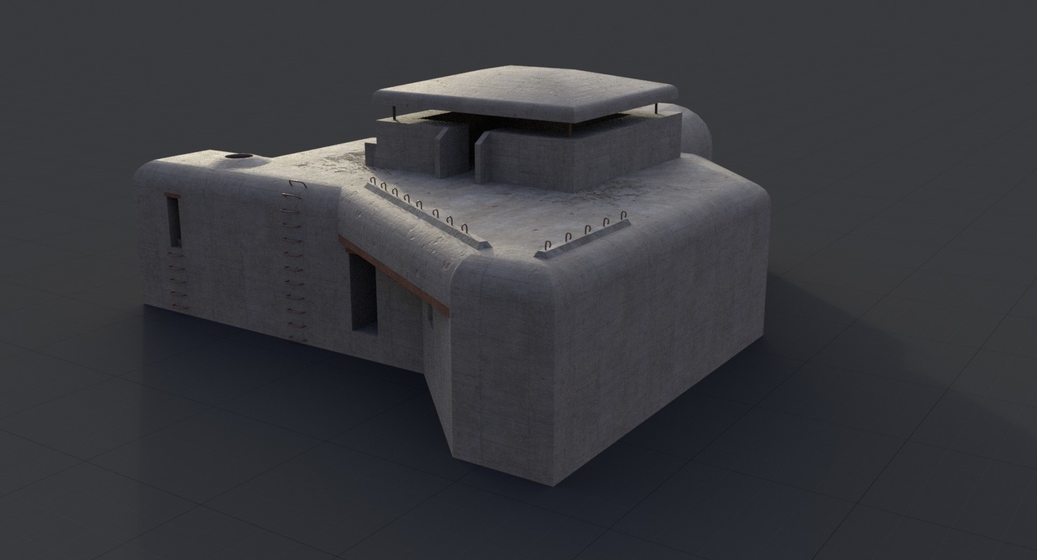 Wwii german bunkers 3D model - TurboSquid 1427239