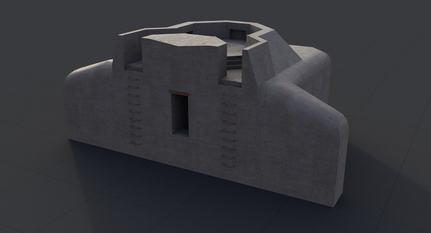 Wwii german bunkers 3D model - TurboSquid 1427239