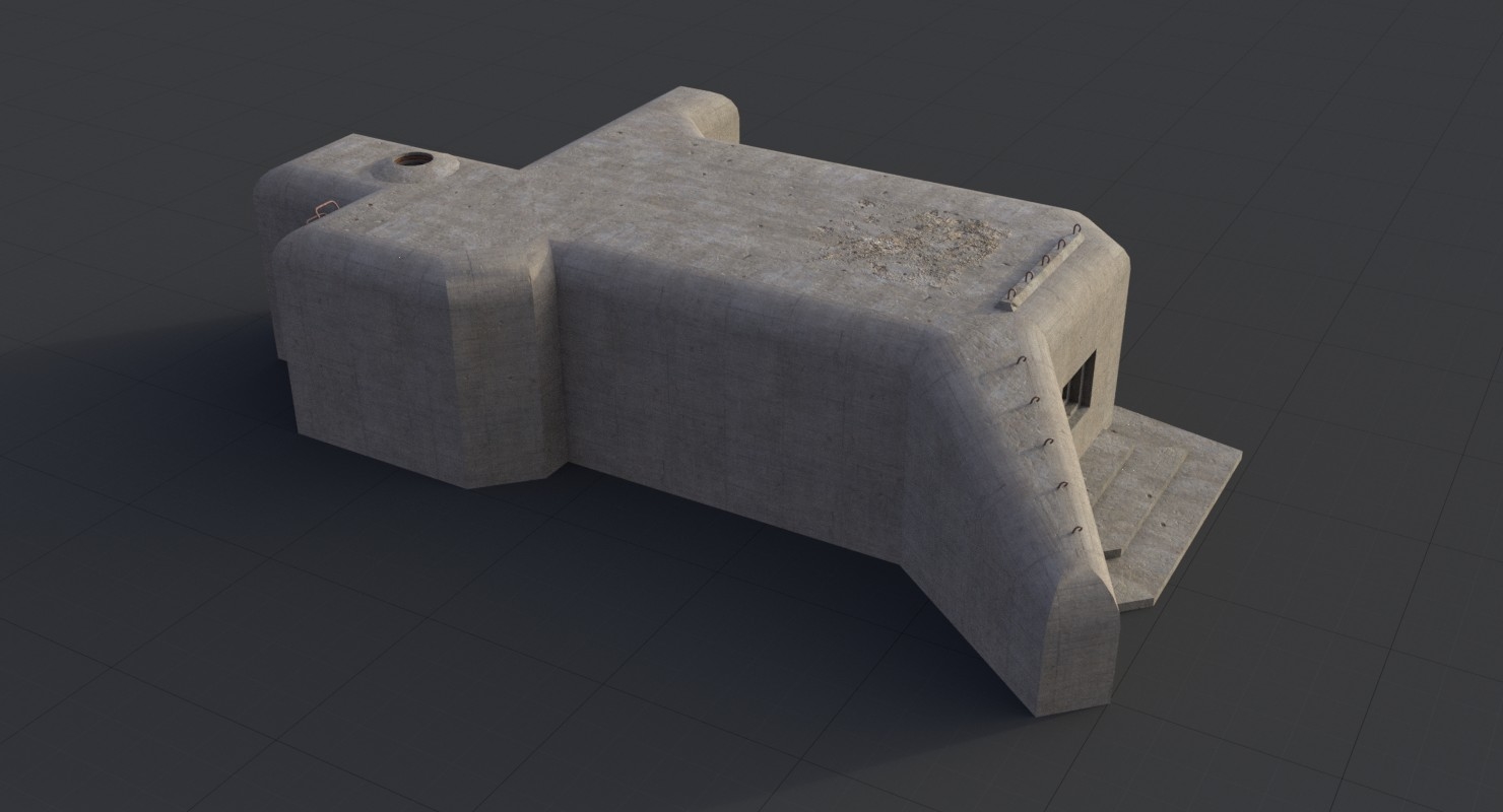 Wwii german bunkers 3D model - TurboSquid 1427239