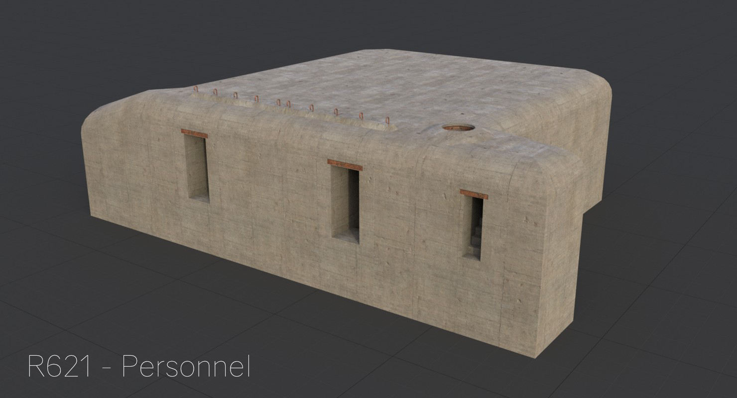 Wwii german bunkers 3D model - TurboSquid 1427239