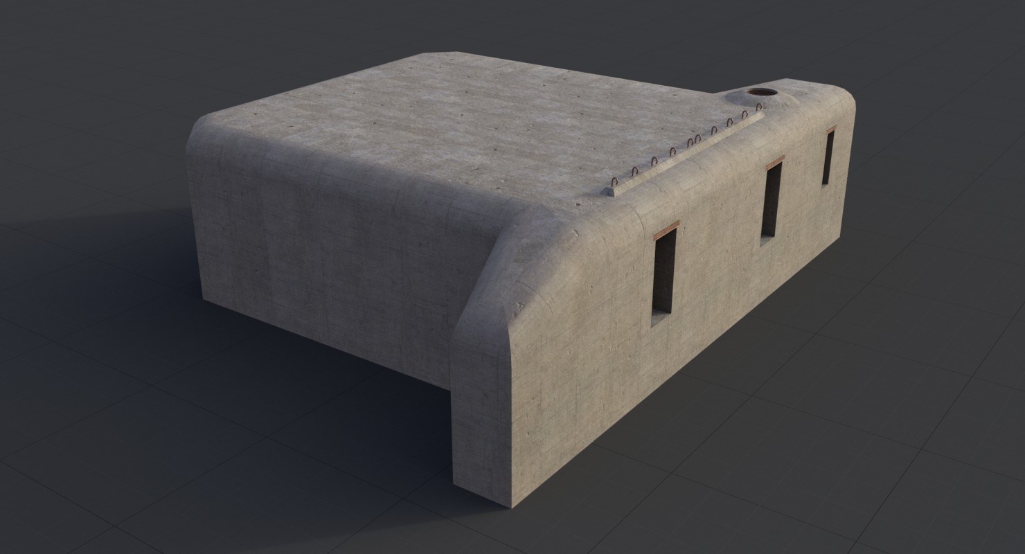 Wwii german bunkers 3D model - TurboSquid 1427239