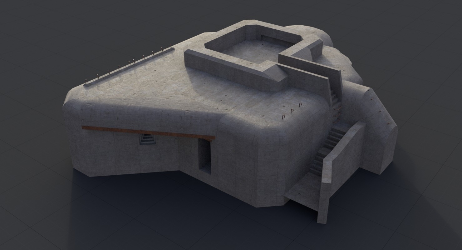 Wwii german bunkers 3D model - TurboSquid 1427239