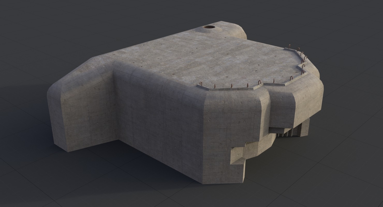Wwii german bunkers 3D model - TurboSquid 1427239