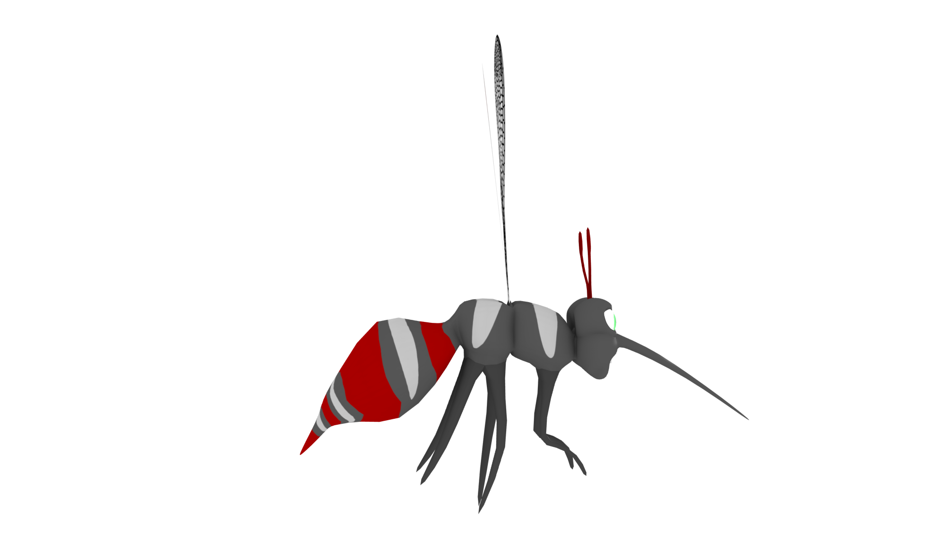 3D mosquito cartoon animation - TurboSquid 1429883