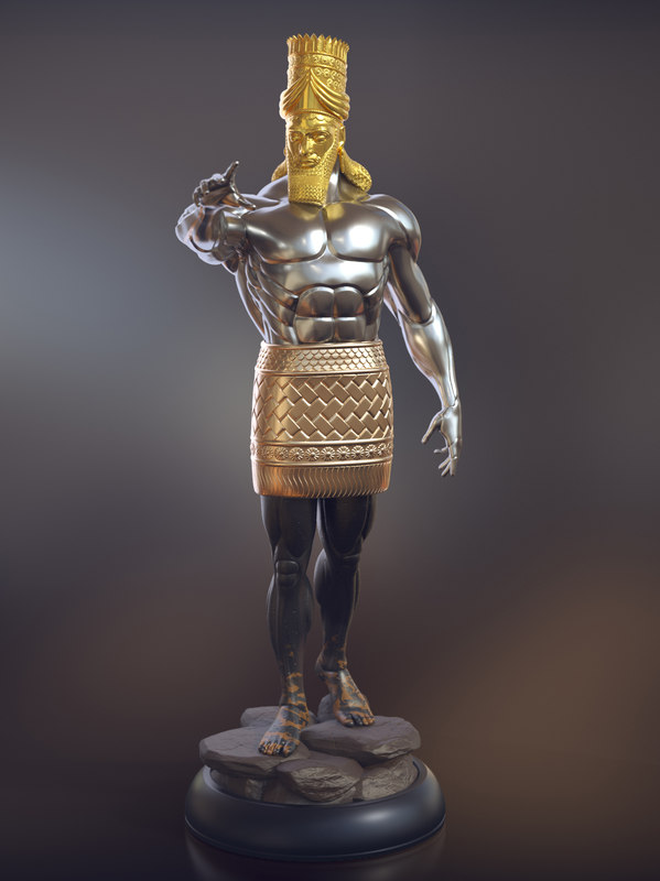 3D daniel 2 statue king model - TurboSquid 1427395