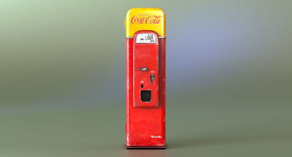 3D 1956 cocacola vending machine - TurboSquid 1430119