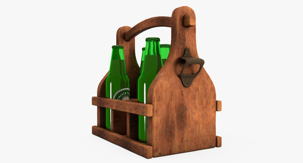 3D beer wooden box - TurboSquid 1430141
