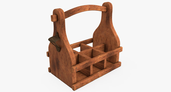 3D beer wooden box - TurboSquid 1430141