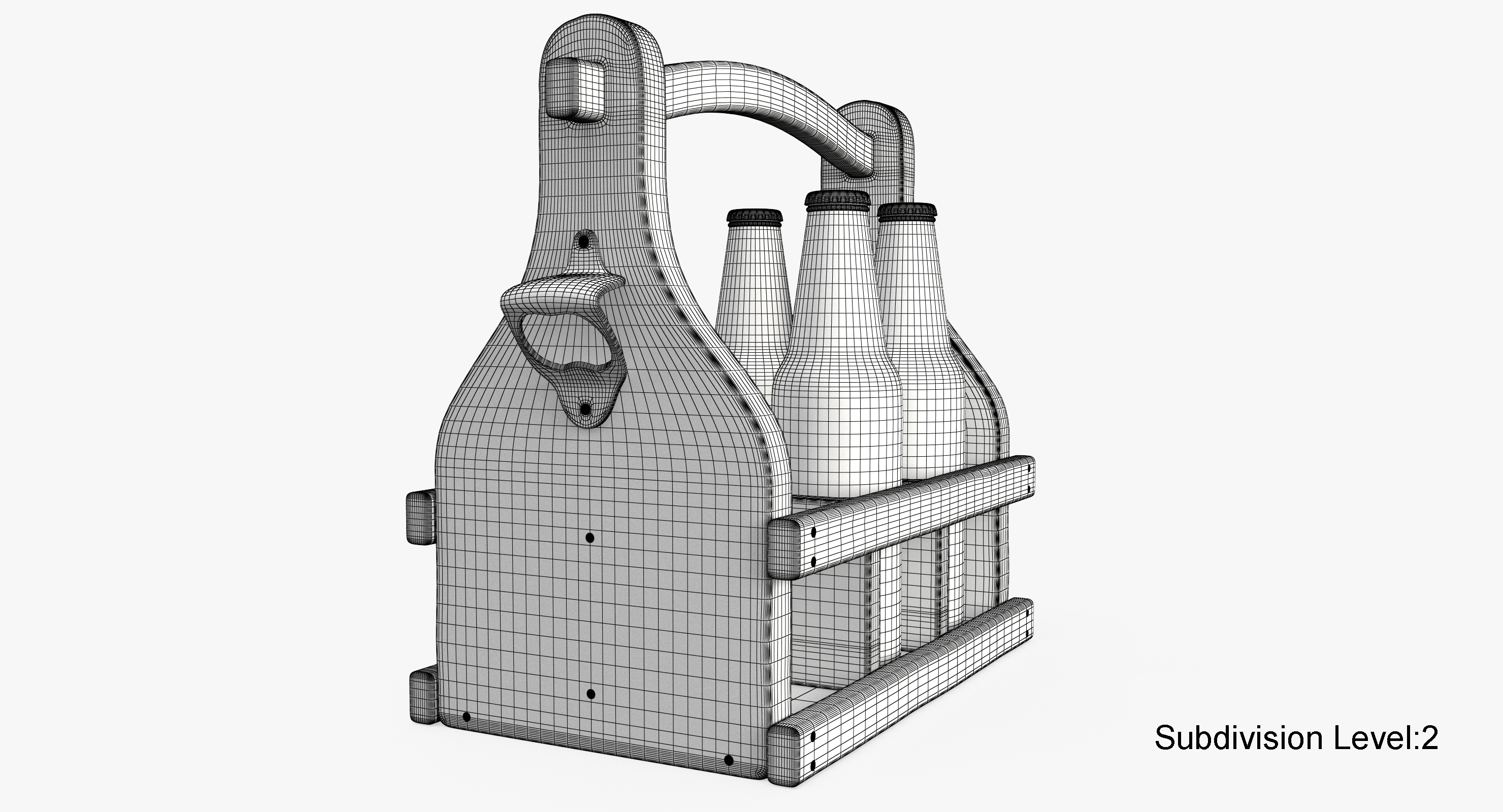 3D beer wooden box - TurboSquid 1430141