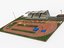 Athletics track stadium 3D model - TurboSquid 1430310