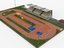 Athletics track stadium 3D model - TurboSquid 1430310