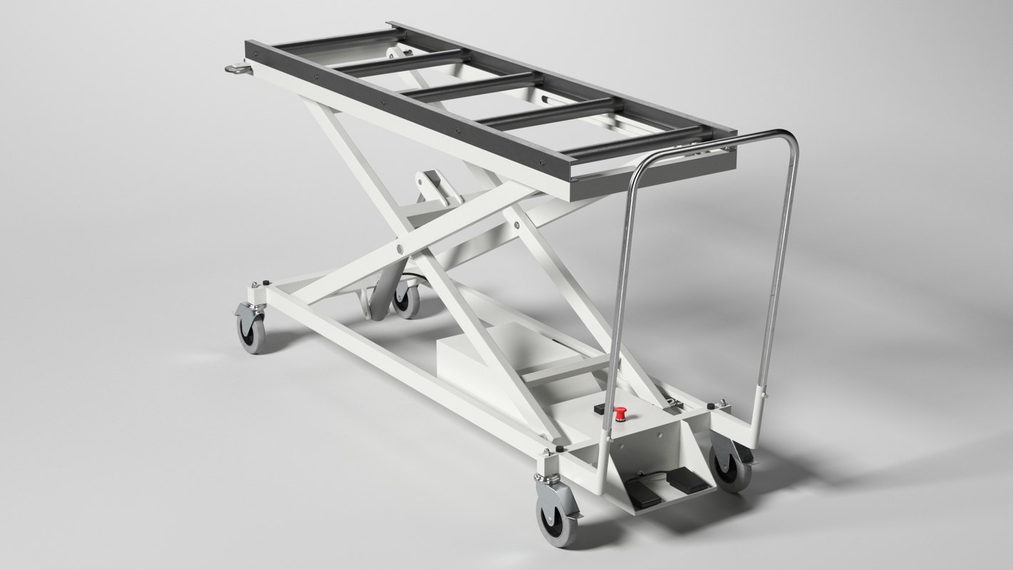 3D model realistic morgue cart - TurboSquid 1430322