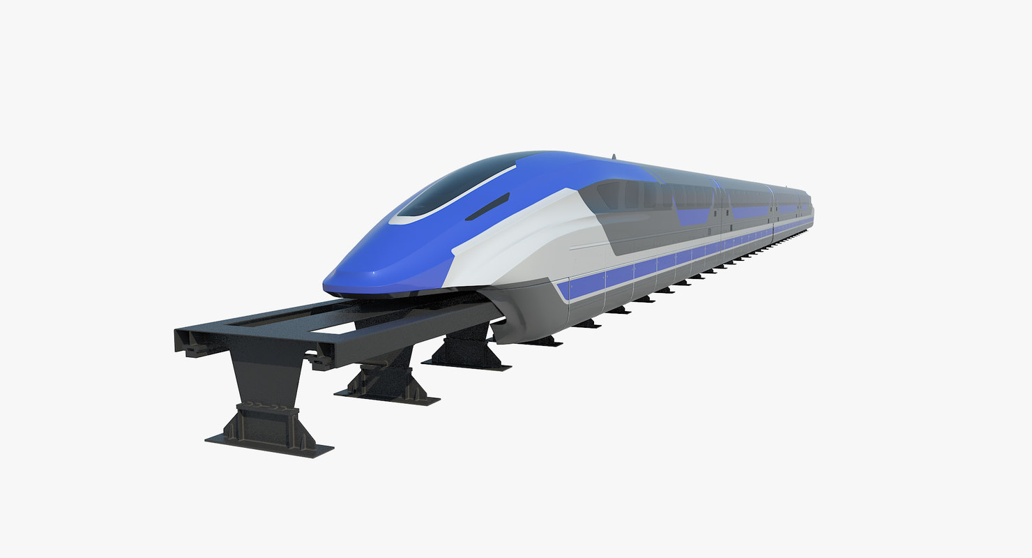 Shanghai maglev train model - TurboSquid 1429472