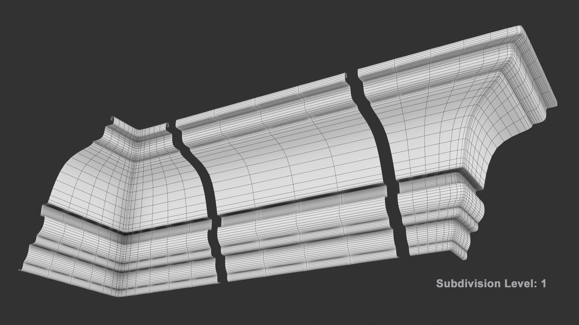 Cornija Clássica Modelo 3D - TurboSquid 1430408