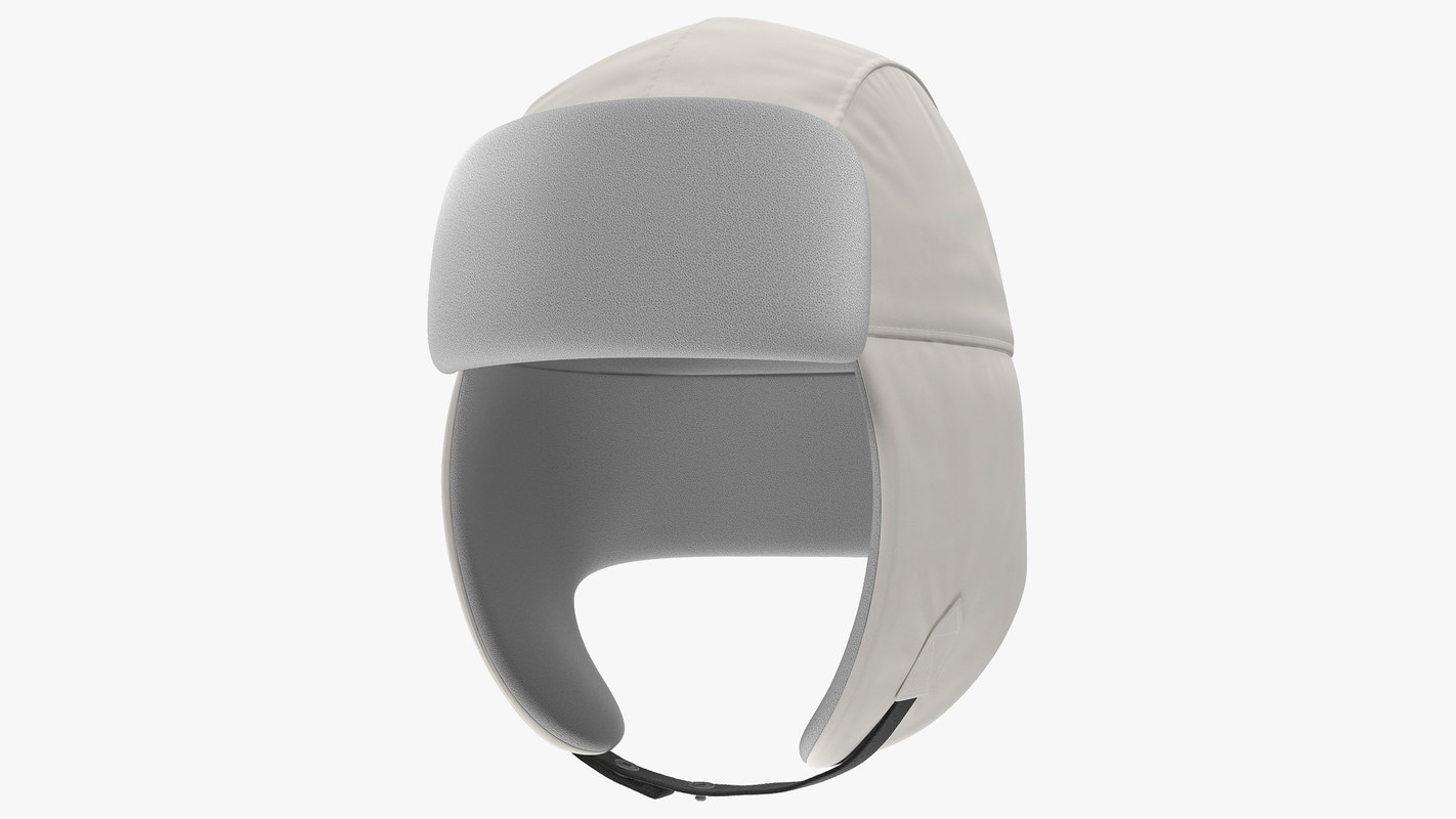 Trapper hat white 3D model - TurboSquid 1430459