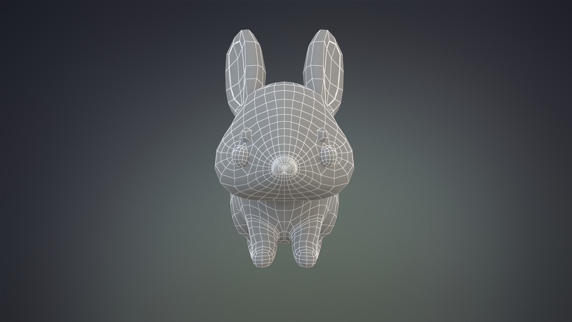 Cute cartoon bunny 2 3D model - TurboSquid 1429889