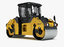 hamm-hd90 articulated tandem roller 3d 3ds
