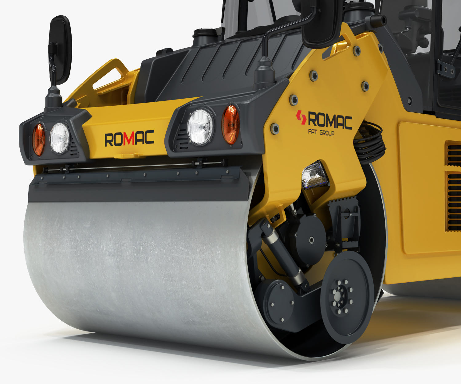 hamm-hd90 articulated tandem roller 3d 3ds