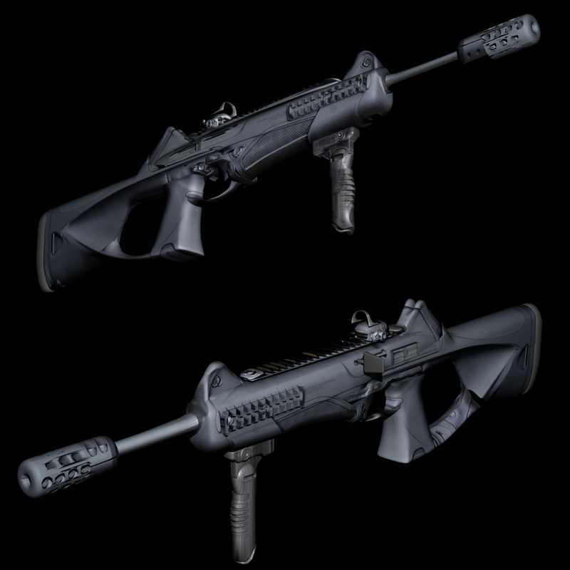 Free beretta storm assault rifle 3D - TurboSquid 1430700
