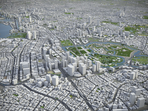 3D model tokyo area urban - TurboSquid 1334528