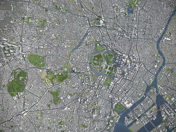 3D model tokyo area urban - TurboSquid 1334528