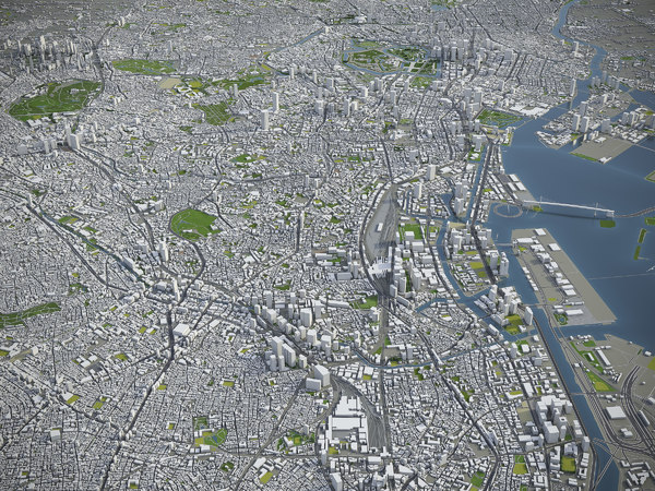 3D model tokyo area urban - TurboSquid 1334528
