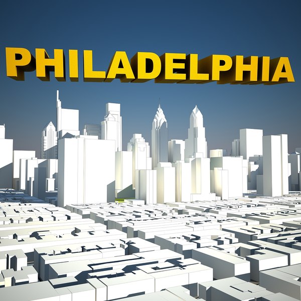 Philadelphia skyline buildings 3D model - TurboSquid 1430744
