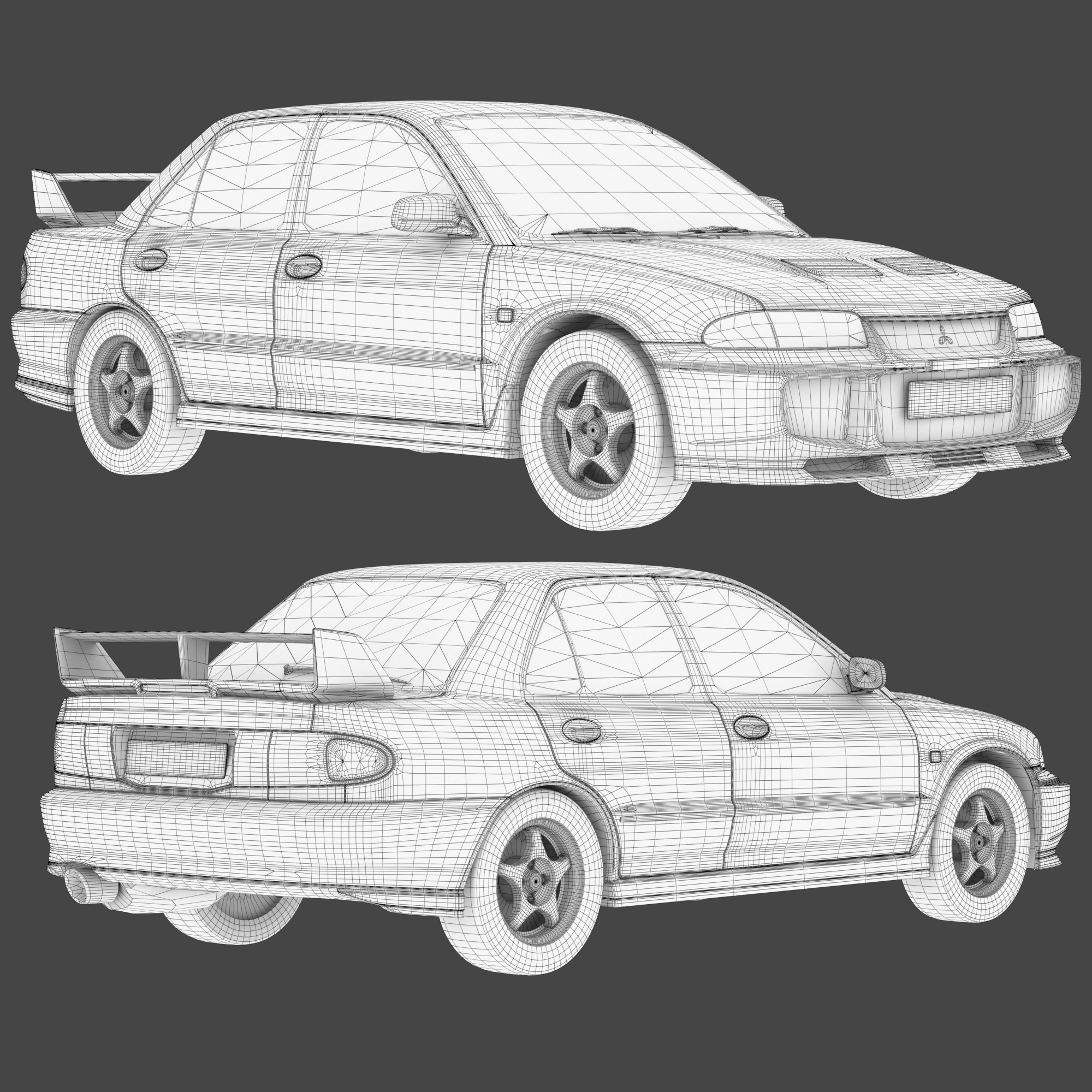 Evolução do Mitsubishi Lancer Modelo 3D - TurboSquid 1430852
