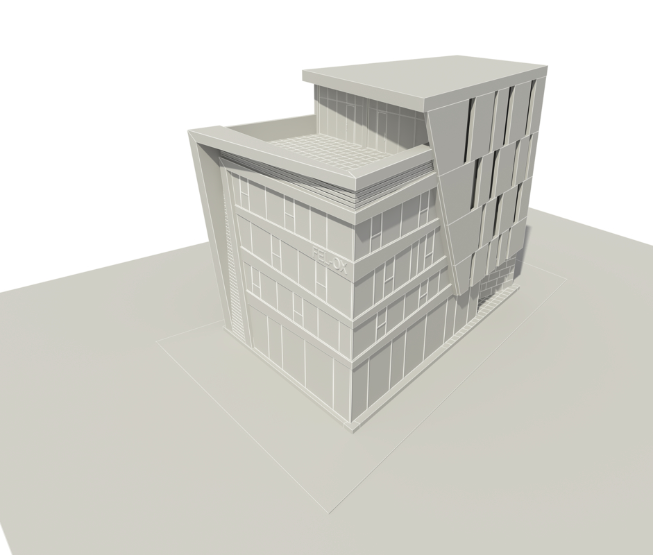 3D modern office building model - TurboSquid 1430903