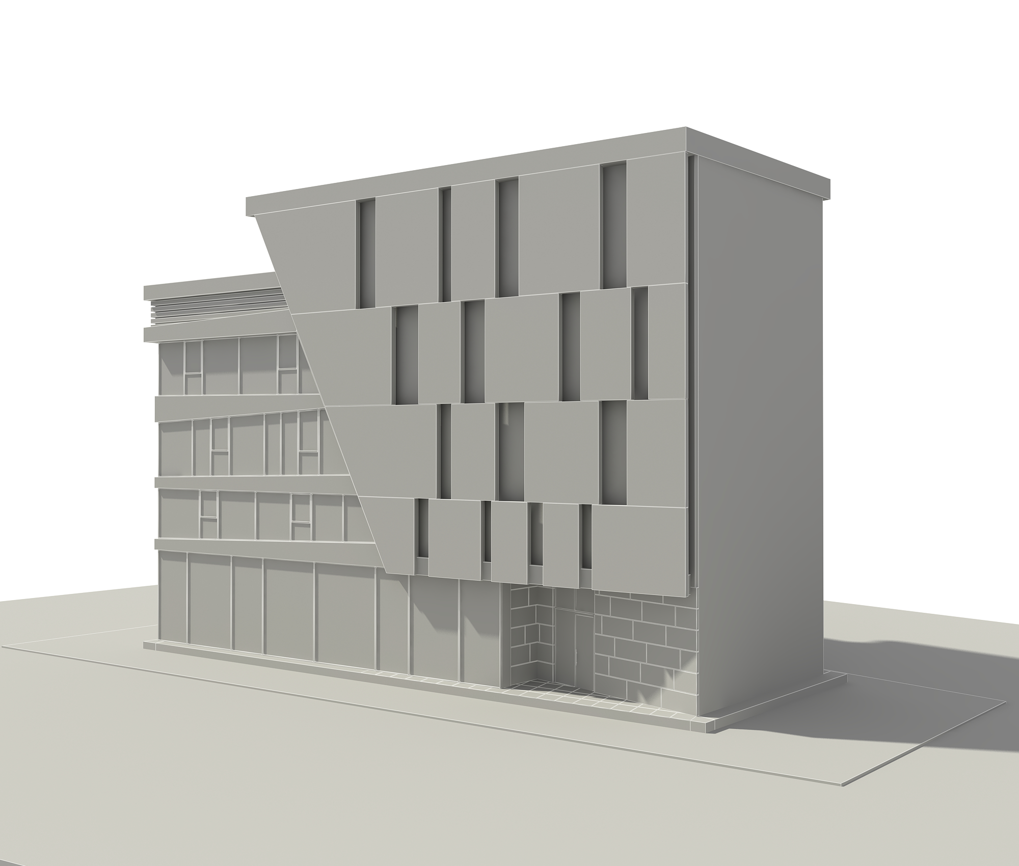 3D modern office building model - TurboSquid 1430903