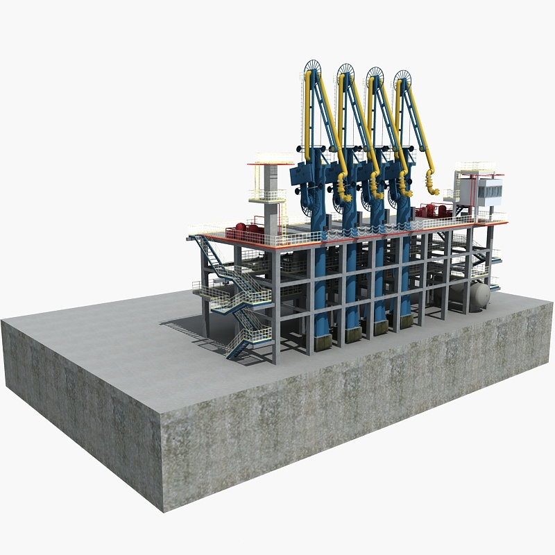 Lng loading arm 02 3D - TurboSquid 1431077