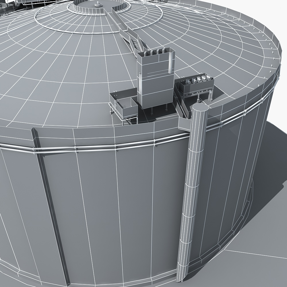 Lng storage tank 3D model - TurboSquid 1431093