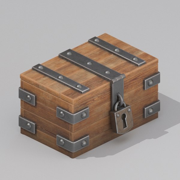 Wood box 3D model - TurboSquid 1431137