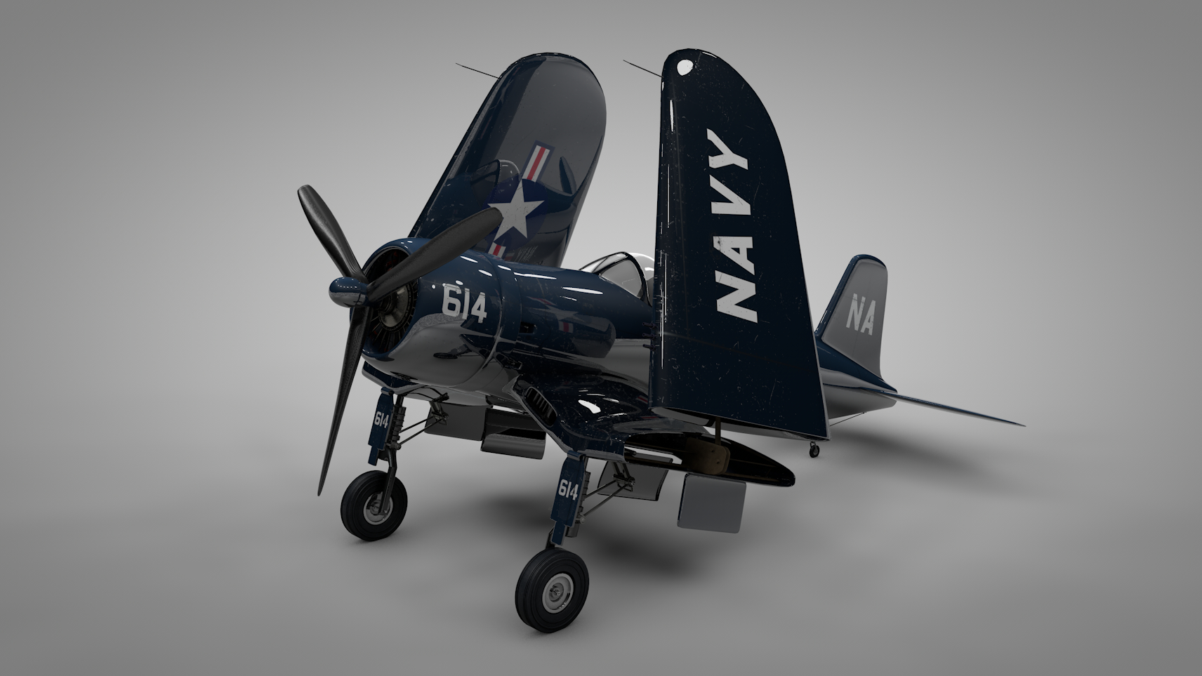 F4u corsair vought usa model - TurboSquid 1431252