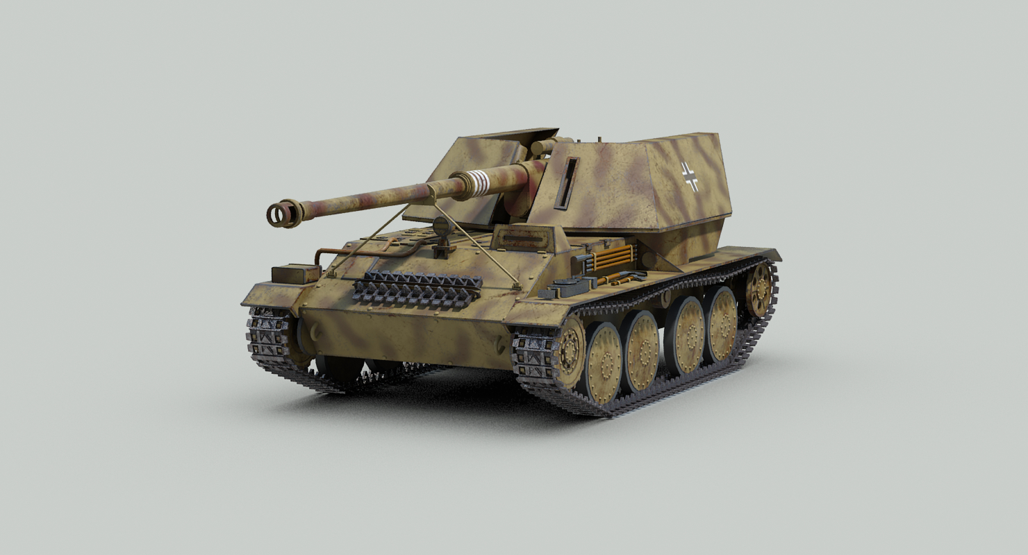 3D ww2 krupp ardelt waffentrager - TurboSquid 1431136